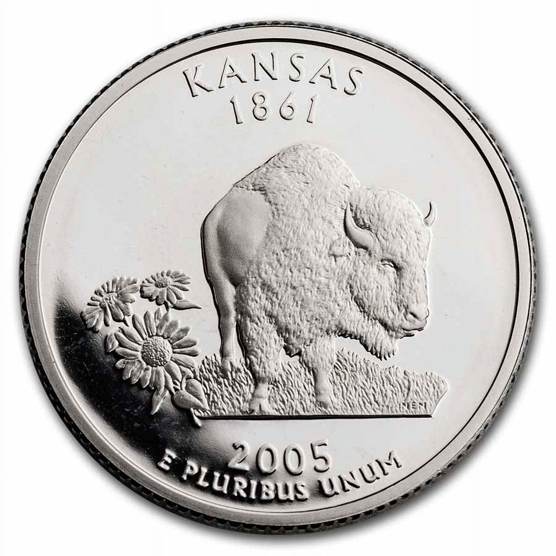 2005-S Kansas State Quarter Gem Proof (Silver) - Walmart.com