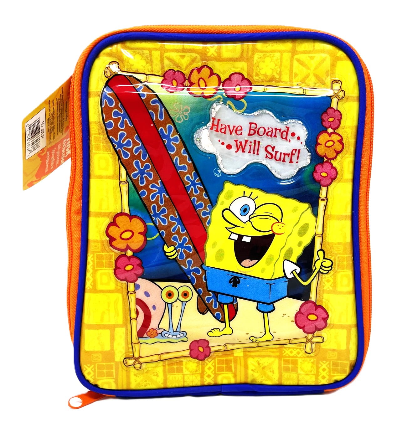 2005 Spongebob Squarepants "Have Board...Will Surf!" Vinyl Padded ...