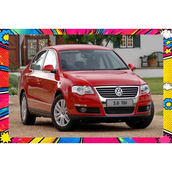2005 Volkswagen Passat ZA - Pop Art Edition | 12x18 Inch Laminated ...