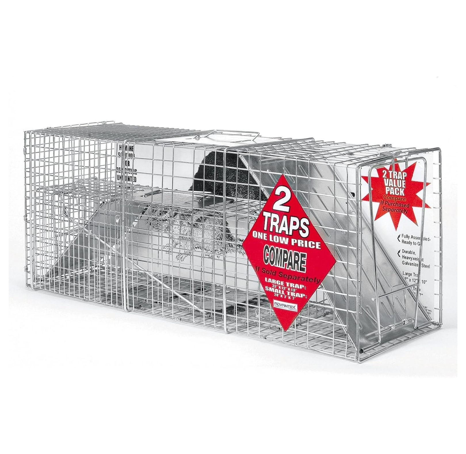 20050B Catch and Release Live Animal Trap, 2-Piece Value Pack, Raccoon ...