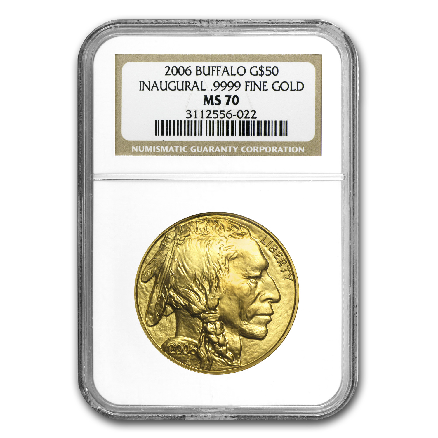 2006 1 oz Gold Buffalo MS-70 NGC (Inaugural Label) - Walmart.com