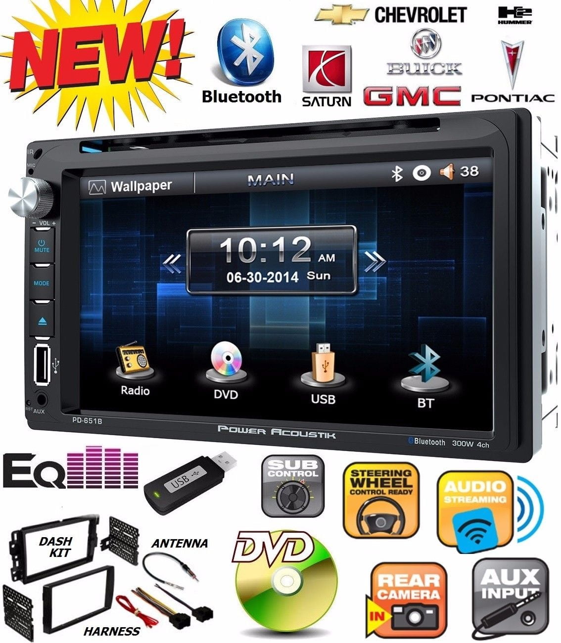2006-2015 CHEVROLET GMC SILVERADO SIERRA SAVANA Cd Dvd USB Bluetooth ...