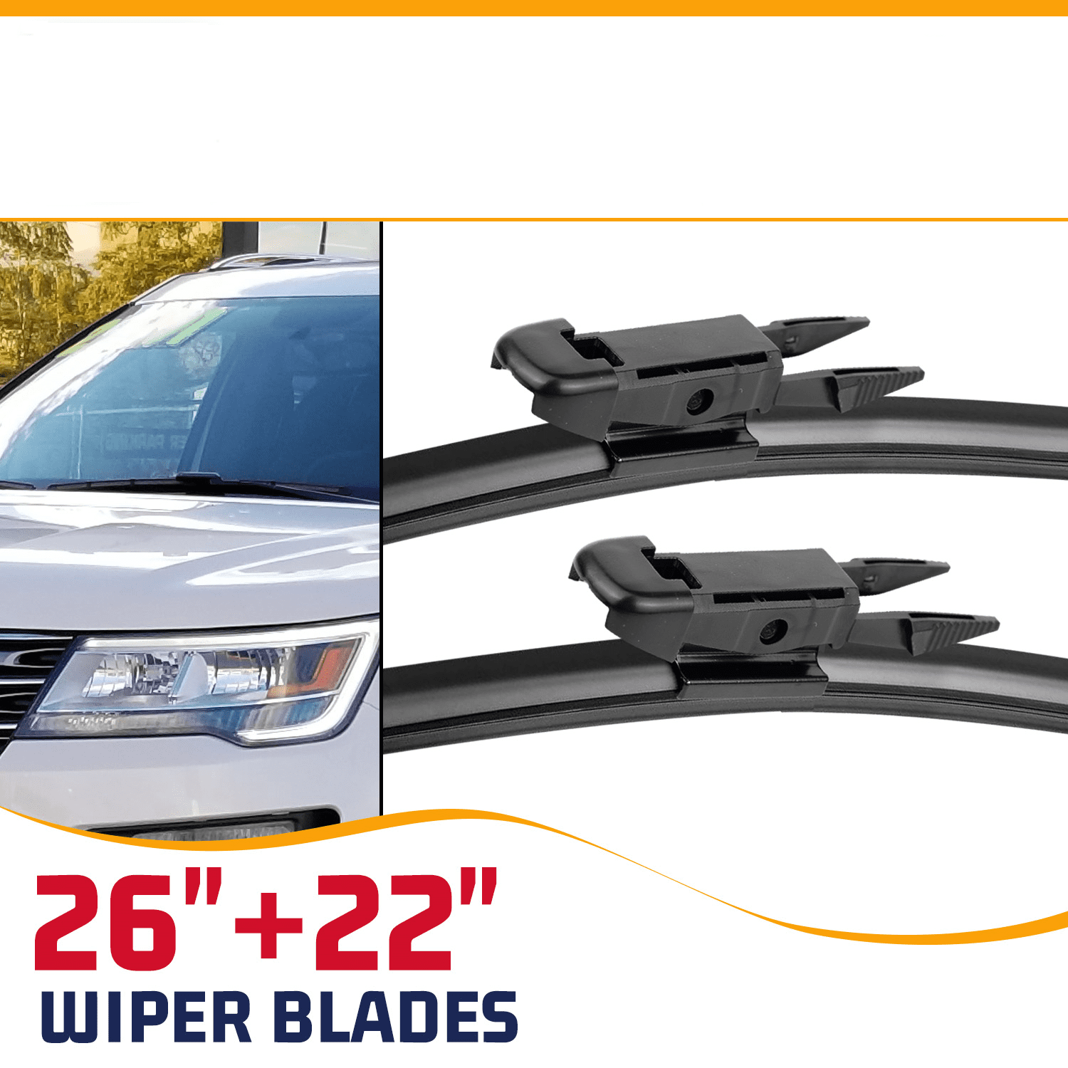 2006-2021 Toyota Tundra 5.7L 4.6L 4.0L Windshield Wiper Blades Pinch ...