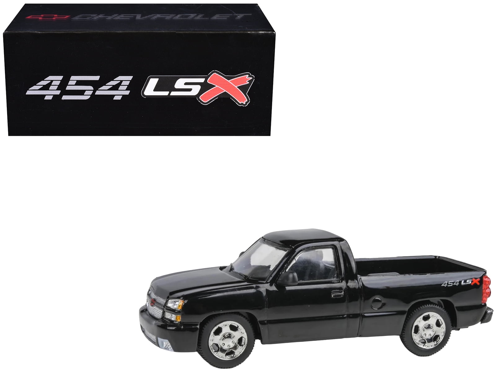2006 Chevrolet Silverado 454 LSX Pickup Truck Onyx Black 1/64 Diecast ...