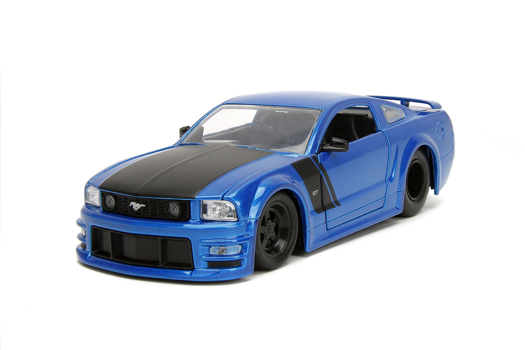 2006 Ford Mustang GT Hardtop Muscle Car, Blue - Jada Toys 34195 - 1/24 ...