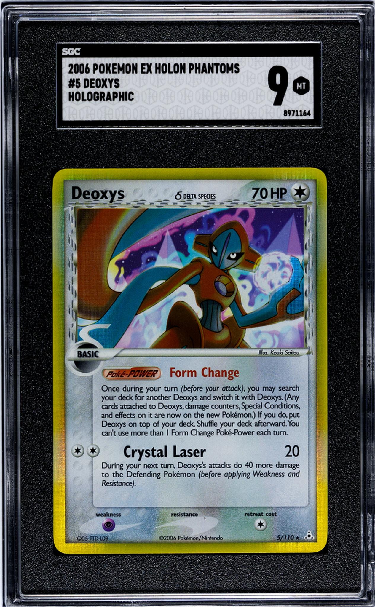 2006 Pokémon EX Holon Phantoms Delta Species Deoxys #5/110 Holo SGC 9 - Walmart.com