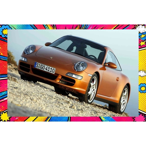 2006 Porsche 911 Targa S - Pop Art Edition | 20x30 Inch Laminated ...