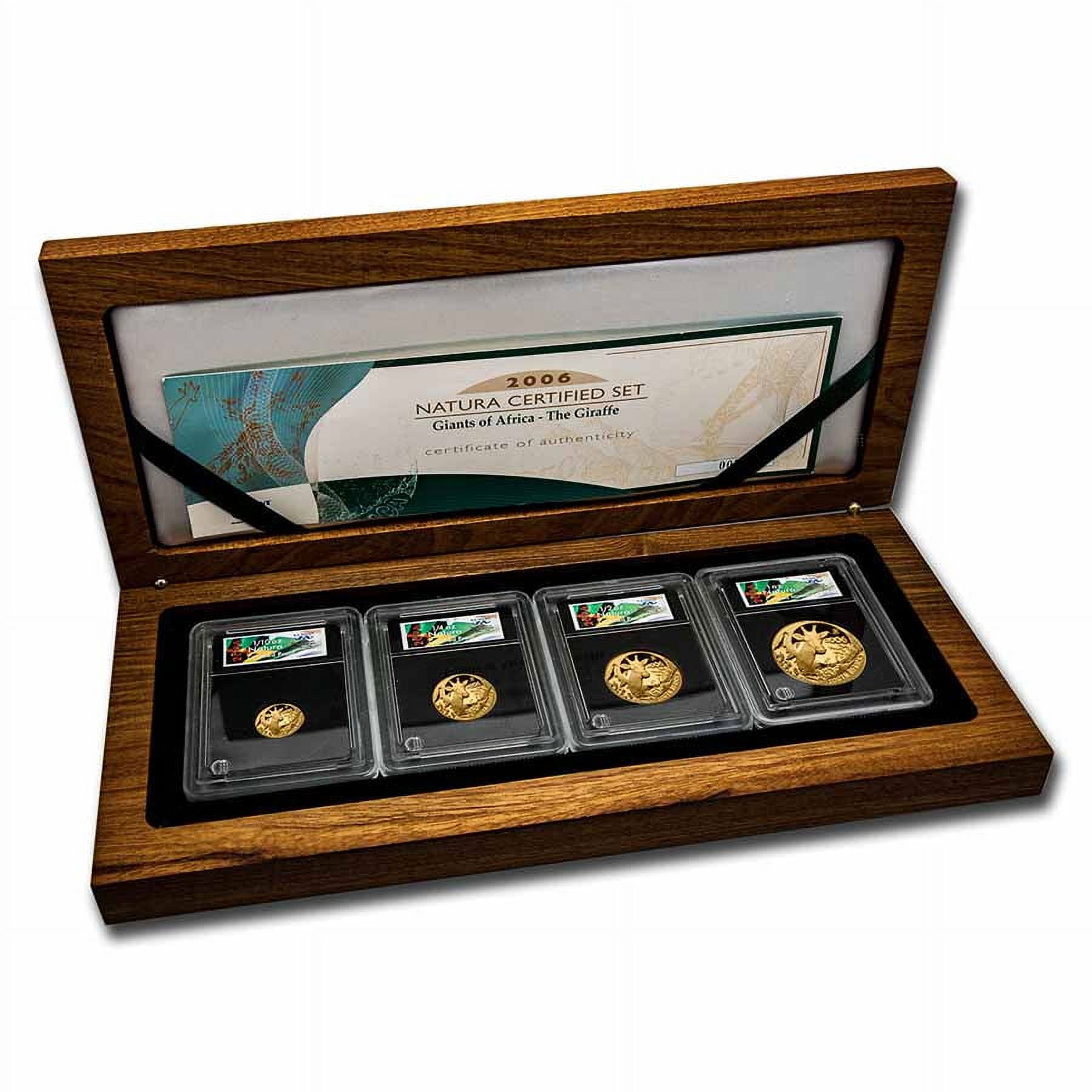 2006 South Africa 4-Coin Gold Natura Giraffe Proof Set - Walmart.com