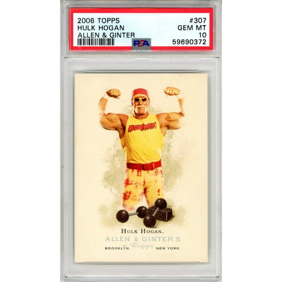 2006 Topps Allen & Ginter Hulk Hogan #307 PSA 10 - Walmart.com