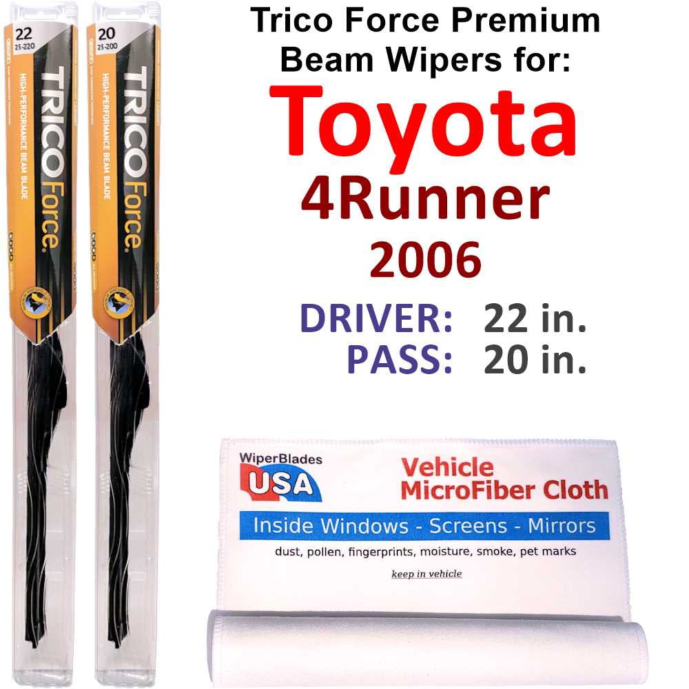 2006 Toyota 4Runner Performance Beam Wipers (Set of 2) - Walmart.com