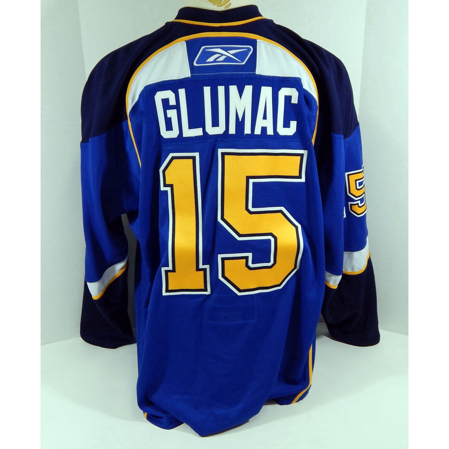 2007-08 St. Louis Blues Mike Glumac #15 Game Used Blue Jersey DP12092 ...