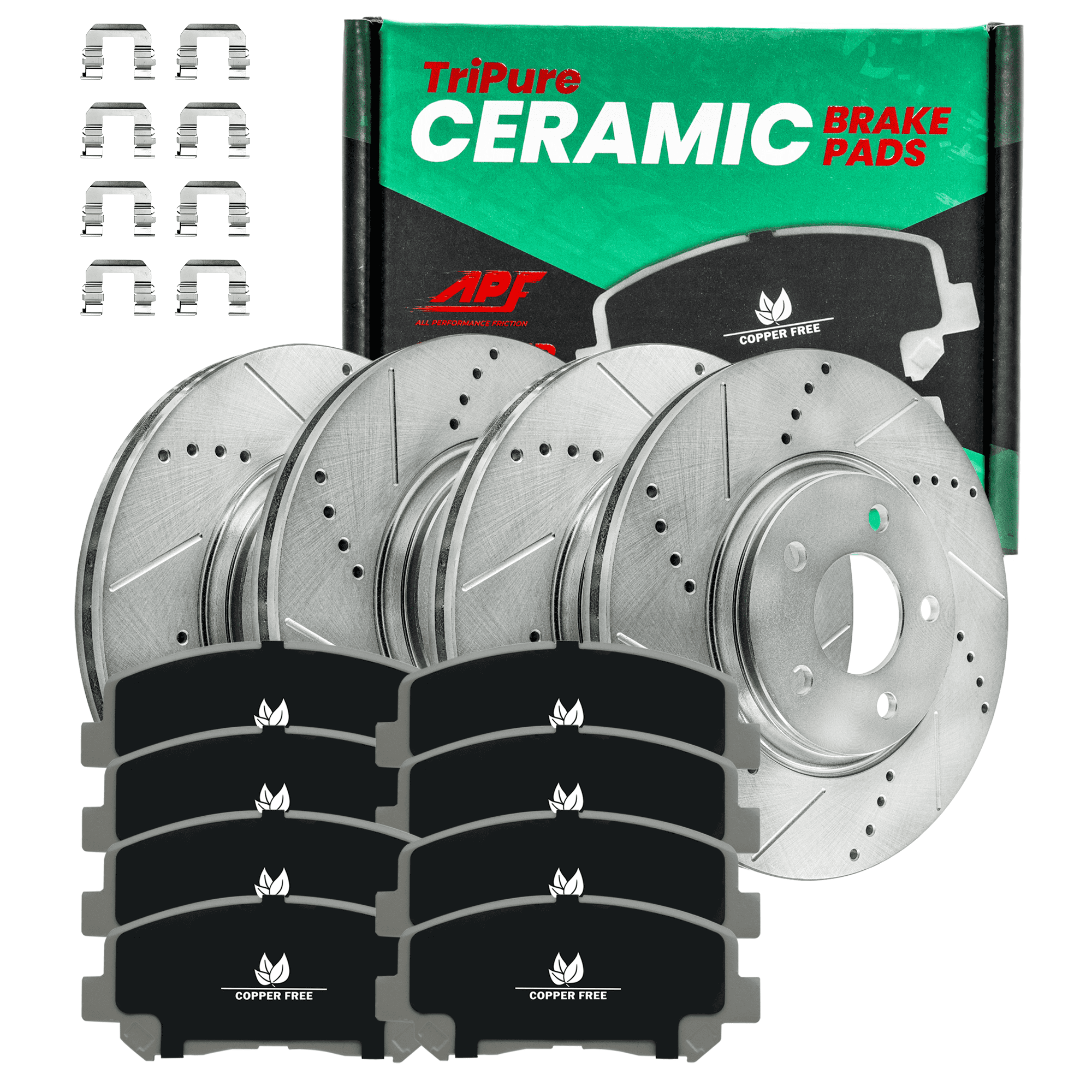 2007-09 Ford Edge TriPure Full Brake Kit - Rotors + Pads - Walmart.com