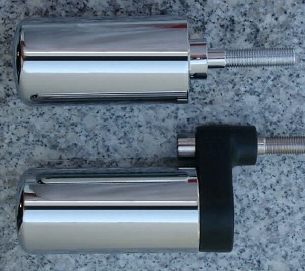 2007-2008 Kawasaki Ninja ZX6 ZX6R CHROME NO-CUT FRAME SLIDERS - Walmart.com