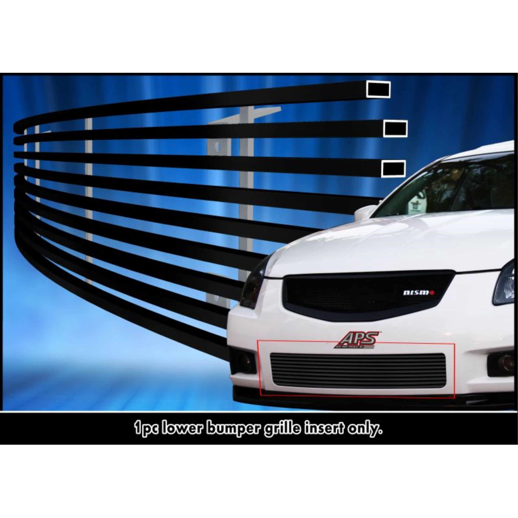 2007-2008 Nissan Maxima Stainless Steel Black Powder Coated Finish 8X6 ...