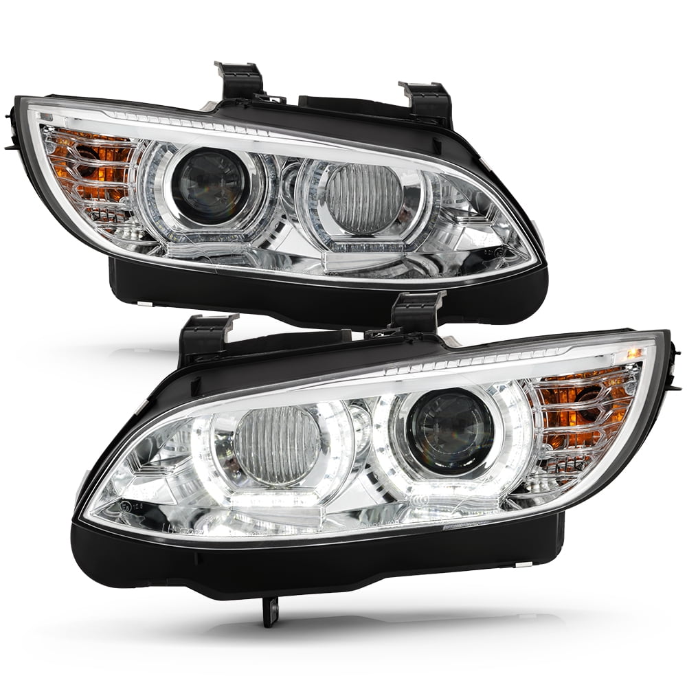 2007-2010 BMW E92 E93 328i Coupe HID w/AFS LED 3D Halo DRL Headlights ...