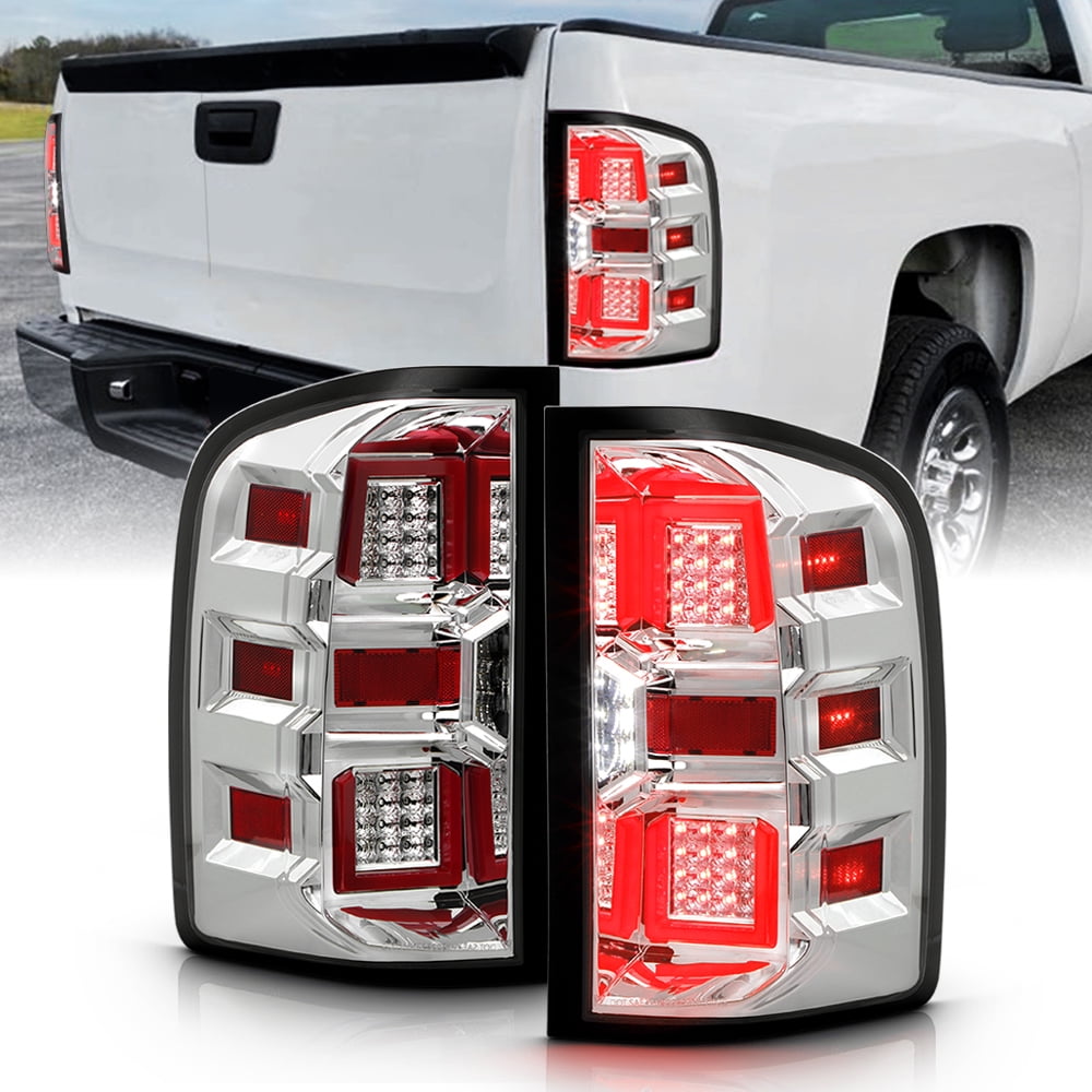 2007-2013 Chevy Silverado 1500 2500 HD 3500HD Chrome Full LED Tail ...