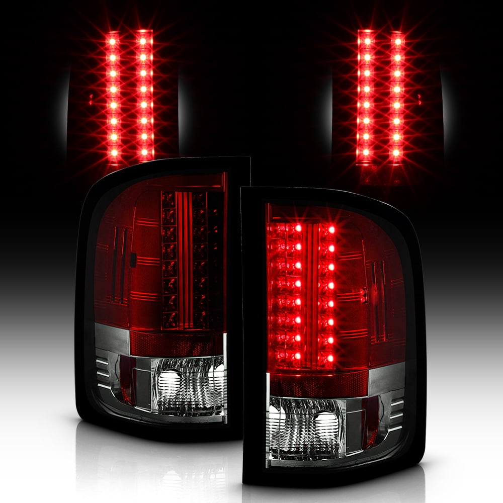 2007-2013 Chevy Silverado 1500 2500HD 3500HD Red Smoke Lumileds LED ...