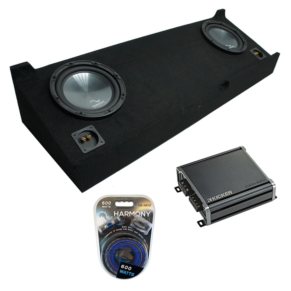 2007-2013 Chevy Silverado Crew Cab Truck Harmony R124 Dual 12" Sub Box ...
