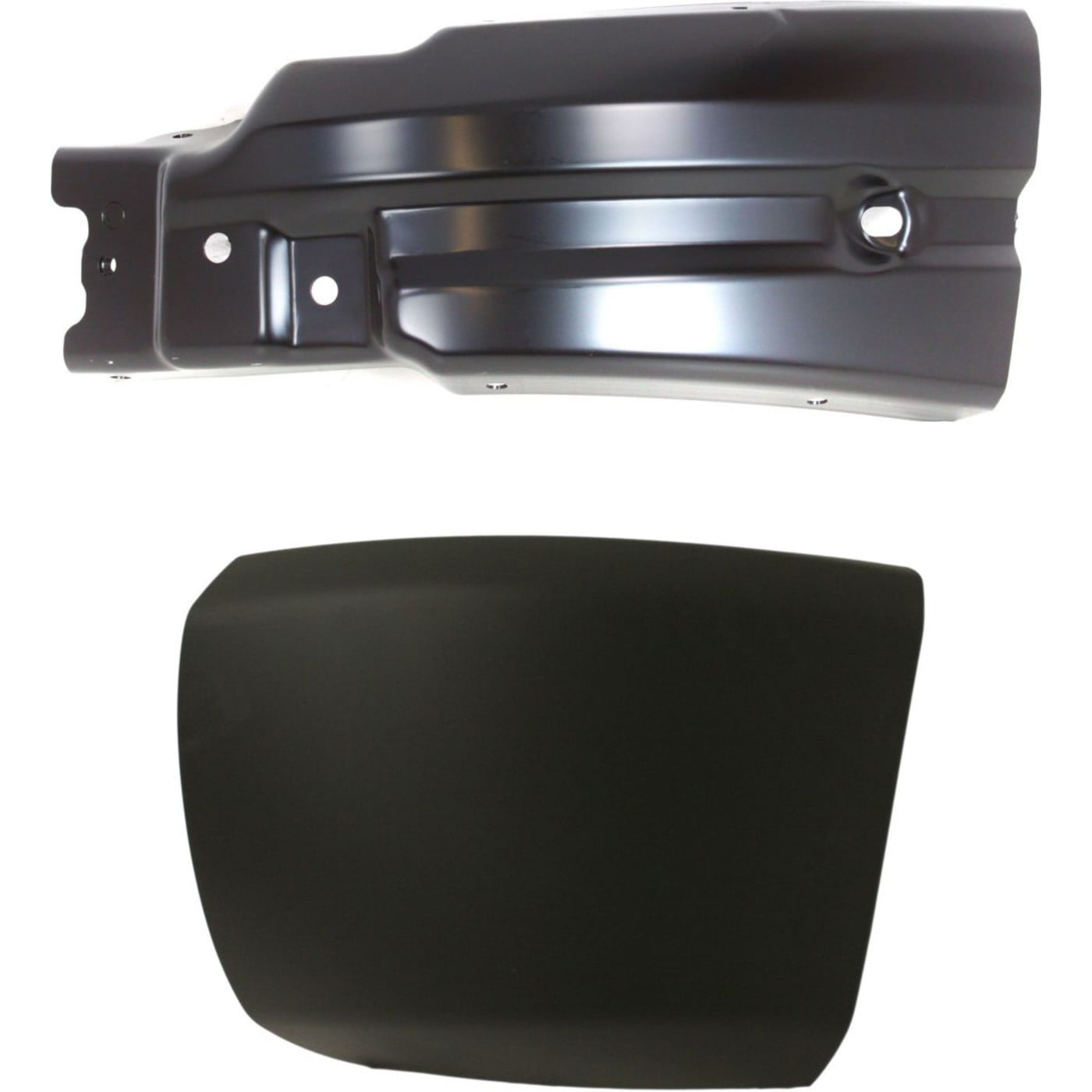 2007-2013 for Silverado 1500 Front Left Bumper End Set - Primed Plastic ...