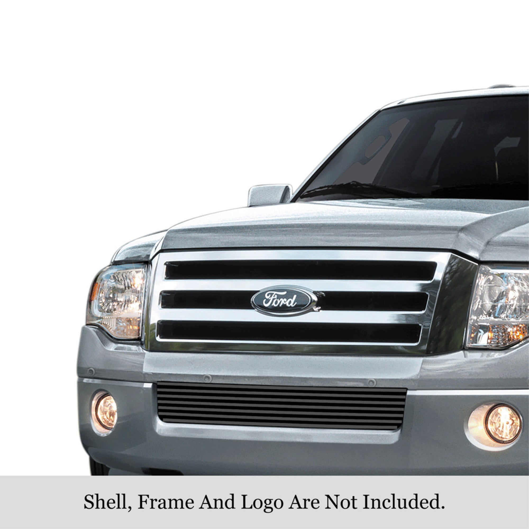 APS 2007-2014 Ford Expedition Black Stainless Steel Billet Grille 8x6 ...