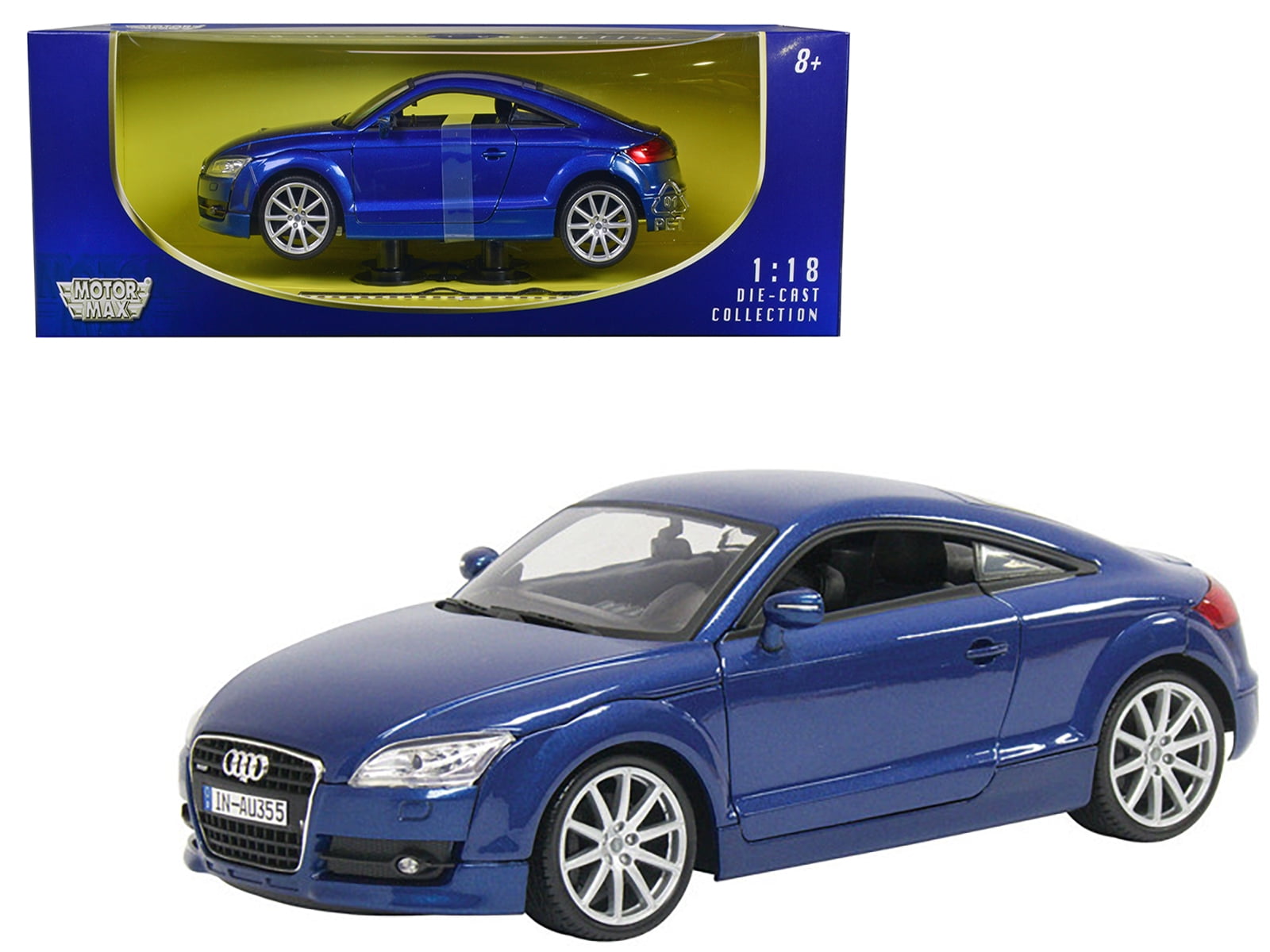 2007 Audi TT Blue 1/18 Diecast Car Model by Motormax - Walmart.com