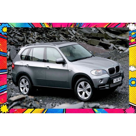 2007 BMW X5 UK - Pop Art Edition | 24x36 Inch Glossy Laminated Poster ...