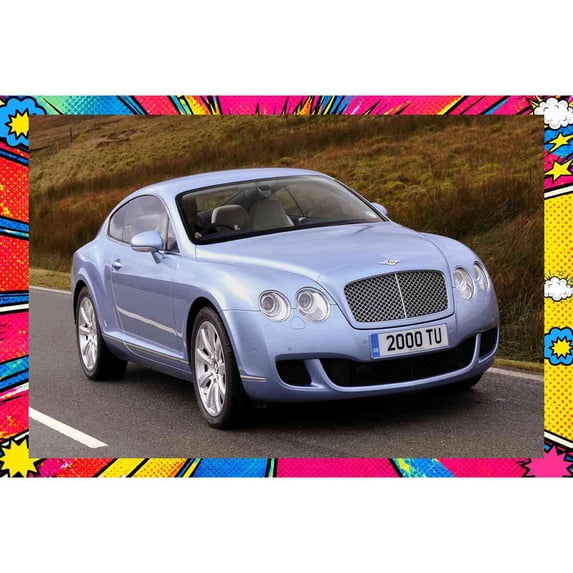 2007 Bentley Continental GT UK - Pop Art Edition | 24x36 Inch Glossy ...