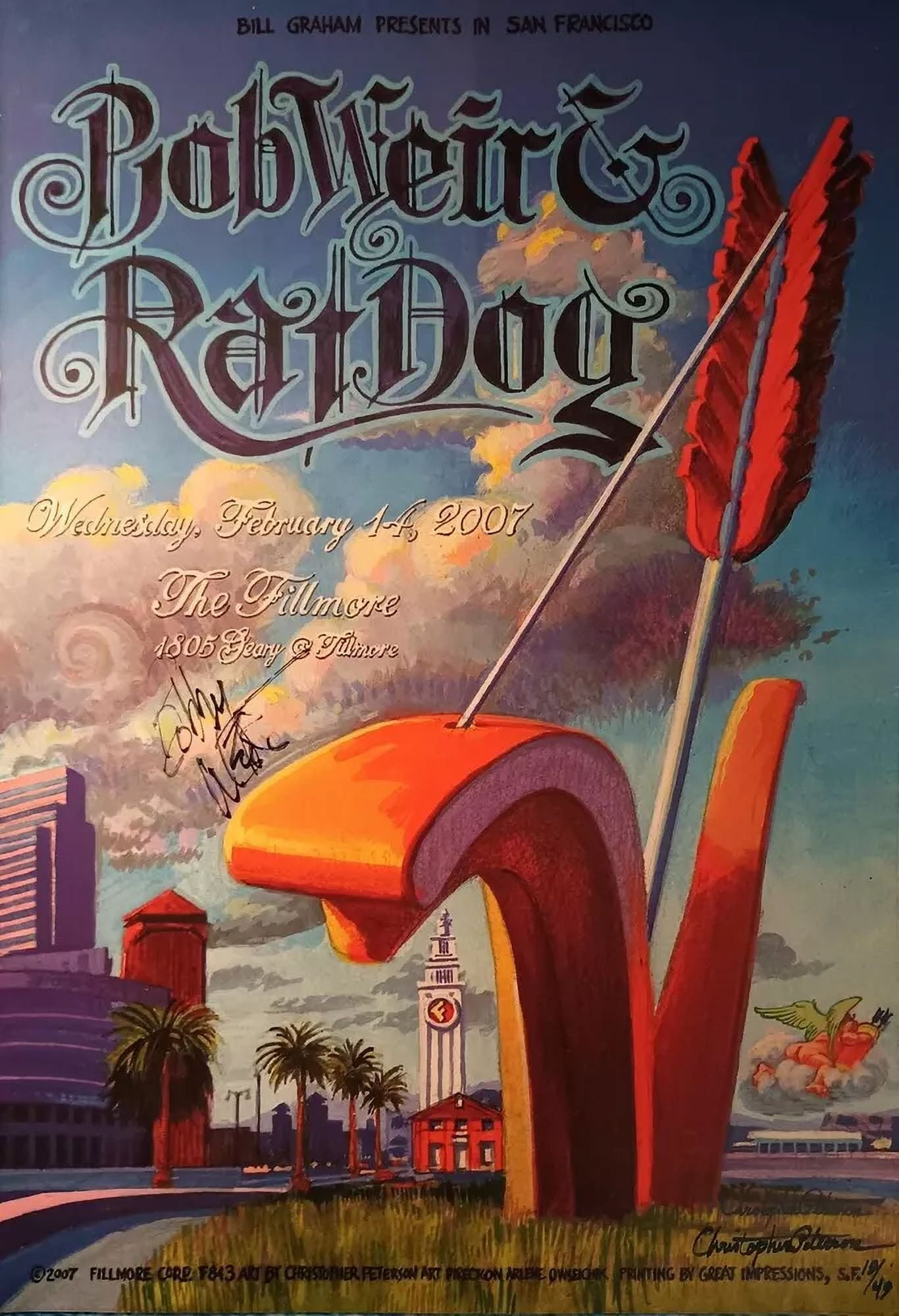 2007 Bobby Weir And RatDog Concert poster Wall Art Print facsimile ...