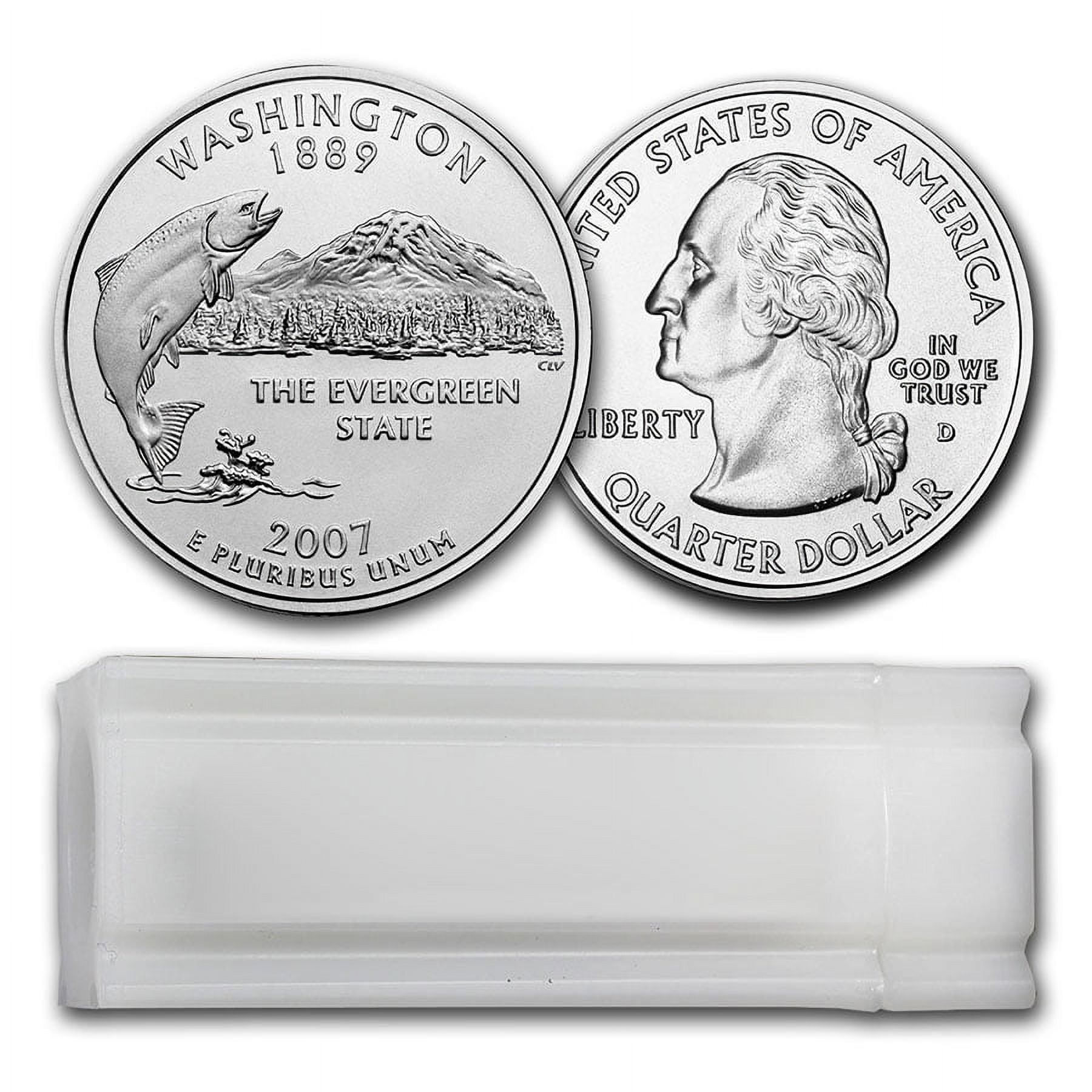2007-D Washington Statehood Quarter 40-Coin Roll BU - Walmart.com