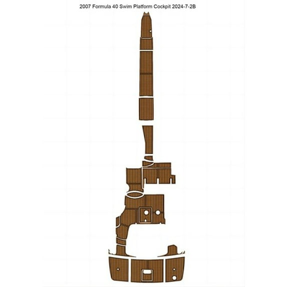2007 Formula 40 Swim Platform Cockpit Pad Boat EVA Foam Teak Deck ...