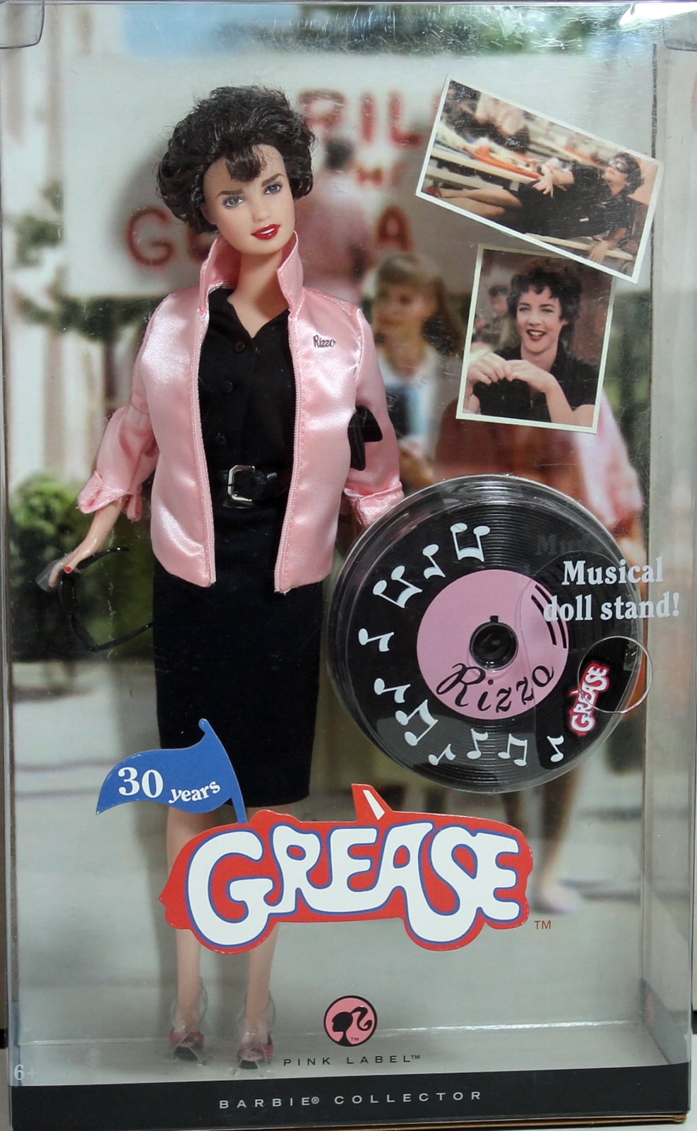 Grease Rizzo Barbie Doll Race Day Pink Label 2007 Mattel No. M0681 NRFB ...