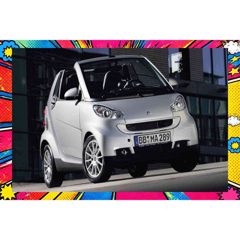 2007 Smart ForTwo Cabrio Passion - Pop Art Edition | 24x36 Inch Glossy ...