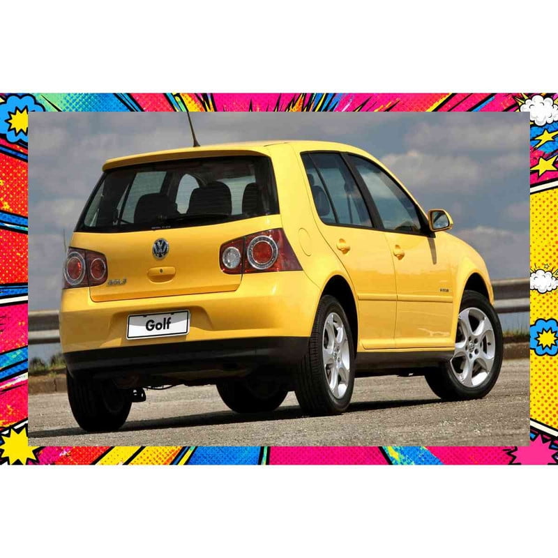 2007 Volkswagen Golf 5 Door BR - Pop Art Edition | 20x30 Inch Glossy ...