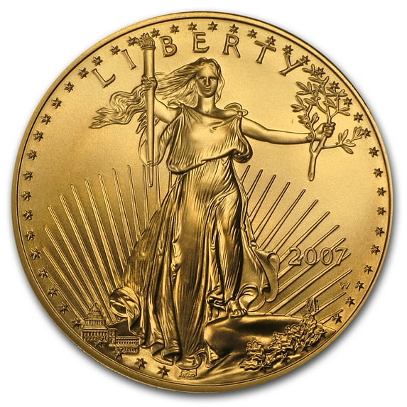 2007-W 1 oz Burnished Gold Eagle (Capsule Only) - Walmart.com