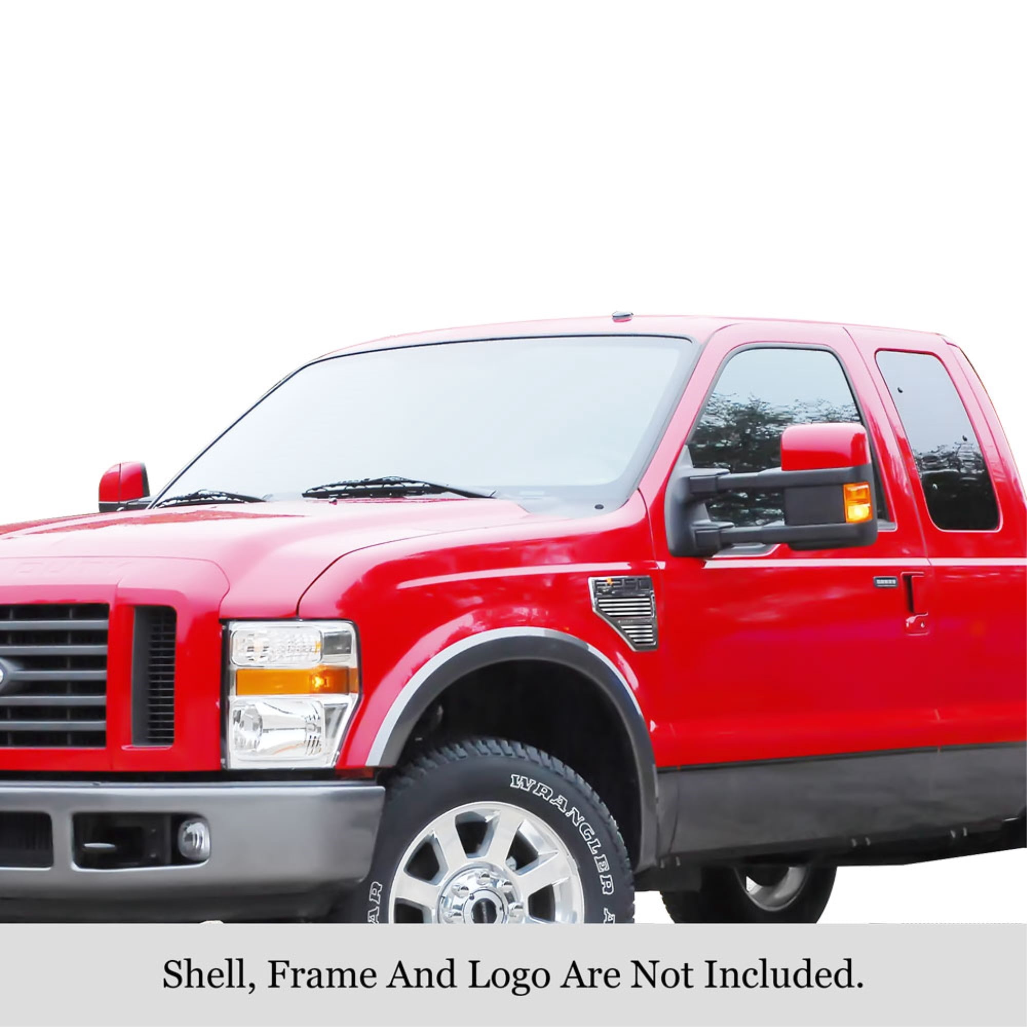 2008-2010 Ford F-250/F-350/F-450/F-550 Side Vent Stainless Steel ...