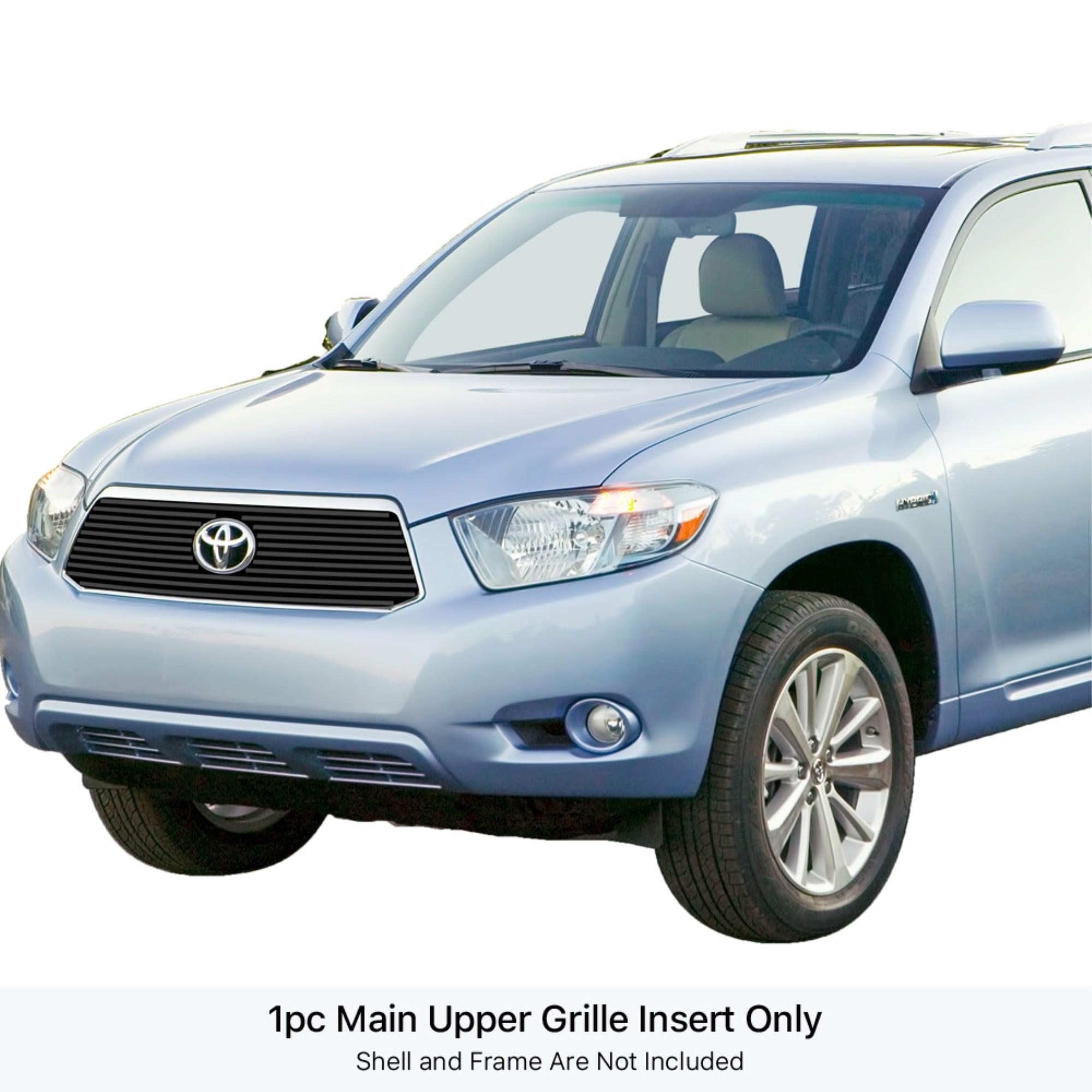 2008-2010 Toyota Highlander Stainless Steel Black Powder Coated Finish ...