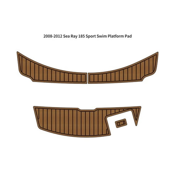 2008-2012 Sea Ray 185 Sport Swim Platform Pad Boat EVA Foam Teak Deck ...