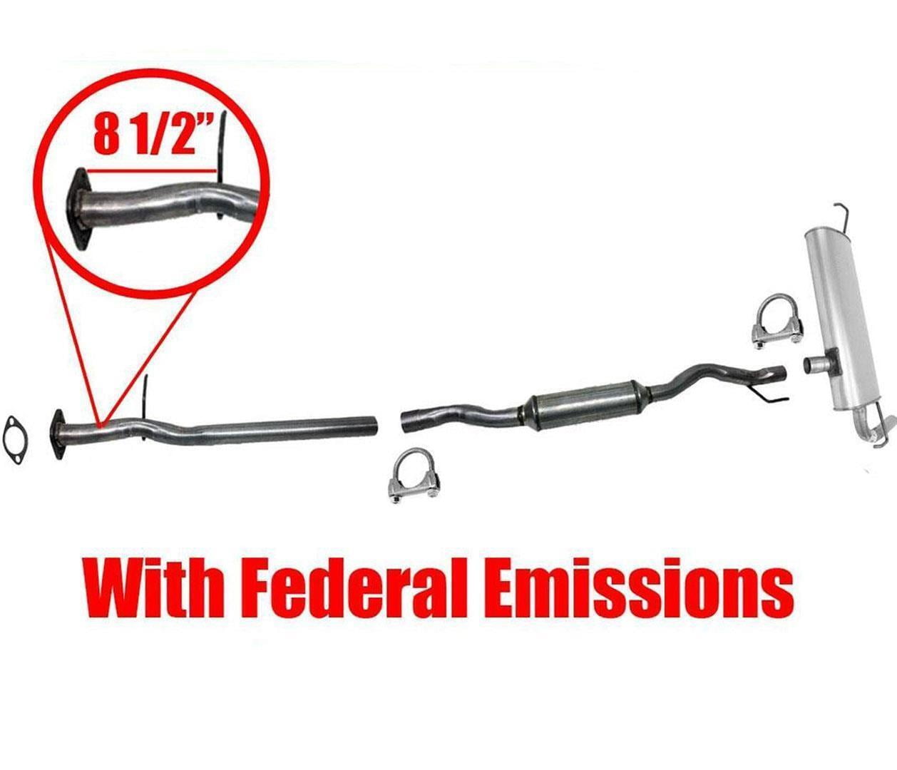 2008-2013 for Rogue 2.5L Cat Back Muffler Kit - 100% for Fit & Easy ...