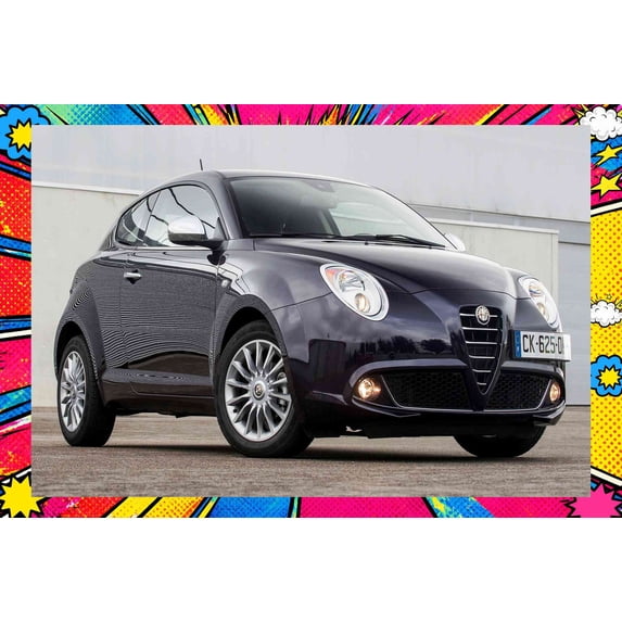 2008 Alfa Romeo MiTo Style A - Pop Art Edition | 12x18 Inch Laminated ...
