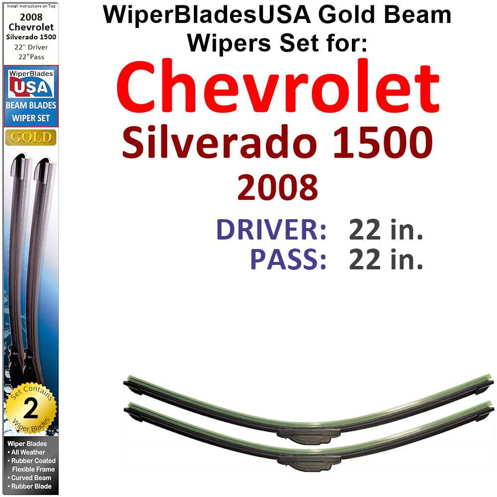 2008 Chevrolet Silverado Windshield Wipers