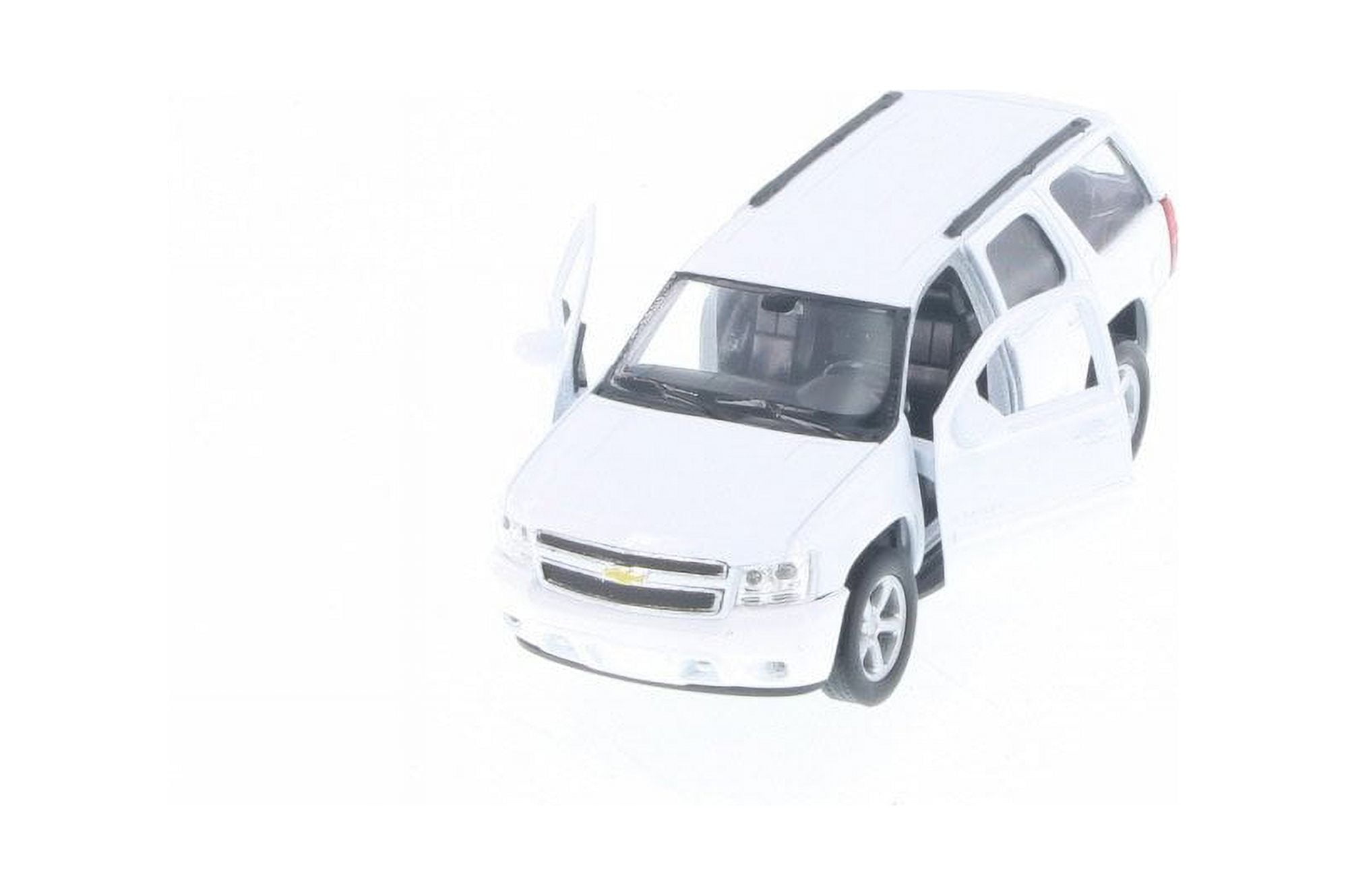 2008 Chevy Tahoe, White - Welly 43607D - 5" Long Diecast Model Toy Car ...