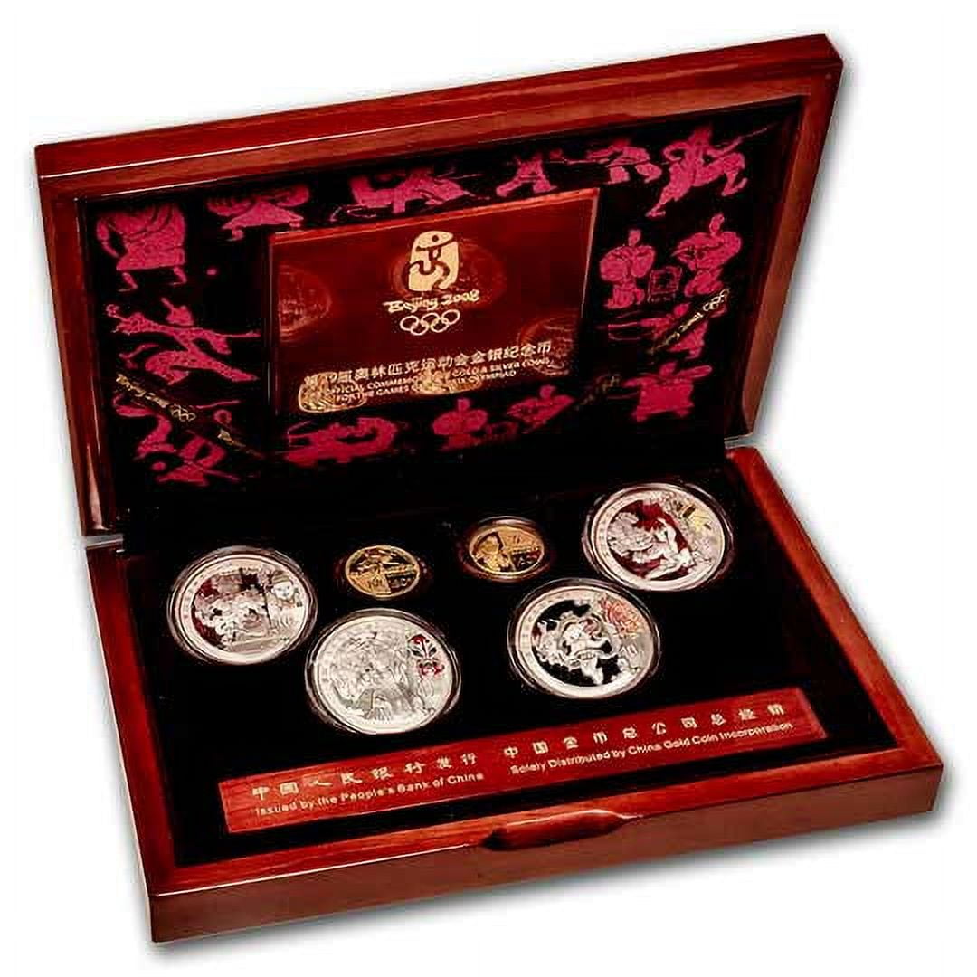 2008 China 6-Coin Gold & Silver Olympic Proof Set (Series III ...