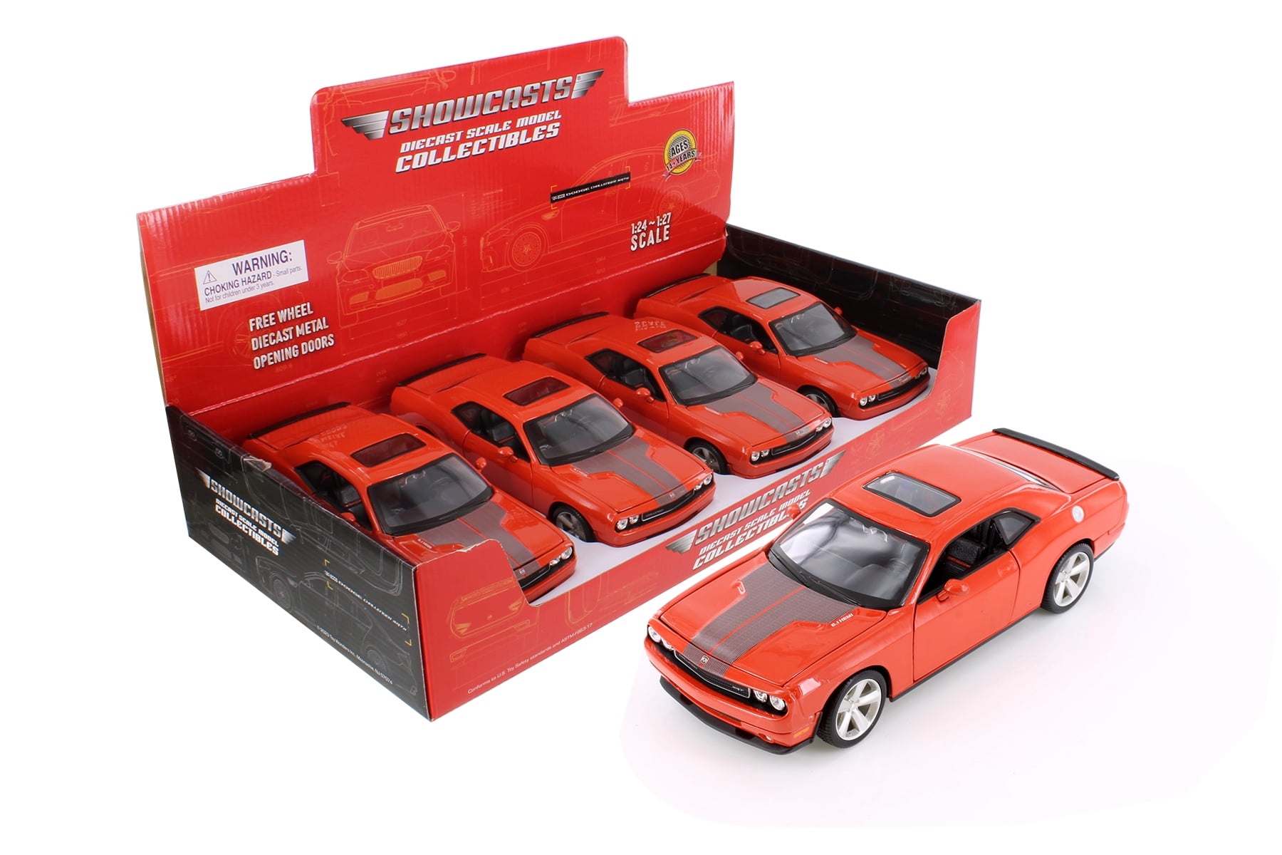 2008 Dodge Challenger SRT 8, Orange - Showcasts 37280 - 1/24 2008 Dodge Challenger SRT 8, Orange - Showcasts 37280 - 1/24