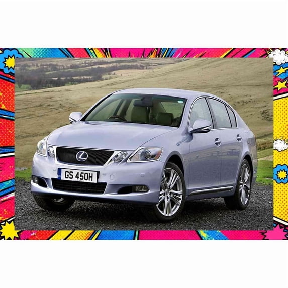 2008 Lexus GS Hybrid UK - Pop Art Edition | 20x30 Inch Laminated Poster ...