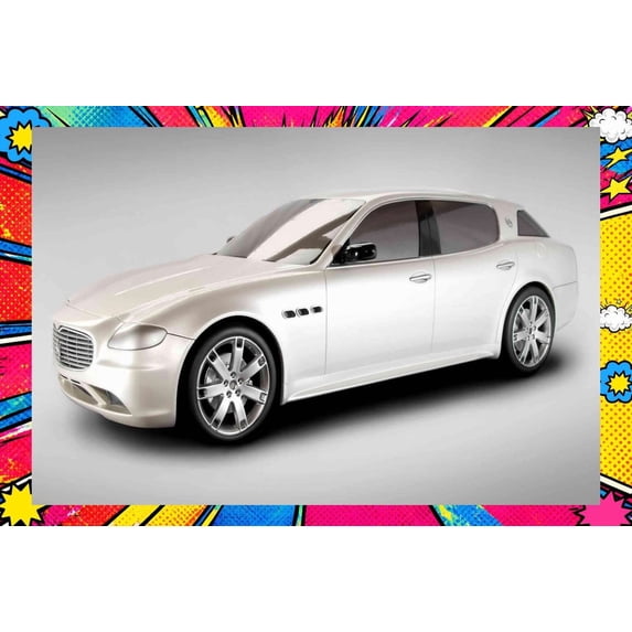 2008 Maserati Cinqueporte Concept - Pop Art Edition | 24x36 Inch Glossy ...