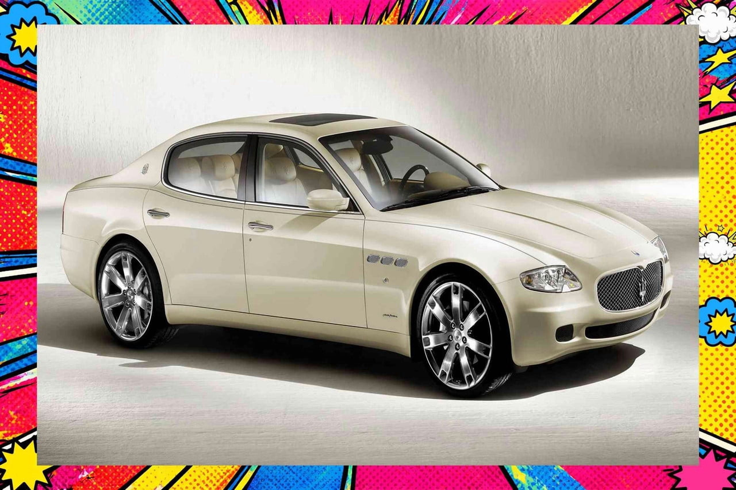 2008 Maserati Quattroporte Collezione Cento Car Poster - Pop Art ...