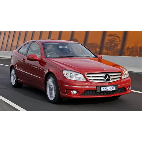 2008 Mercedes Benz CLC Class AU Car - 12x18 Inch Laminated Poster ...
