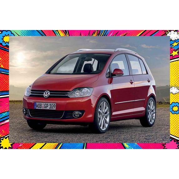 2008 Volkswagen Golf Plus Style A - Pop Art Edition | 12x18 Inch ...