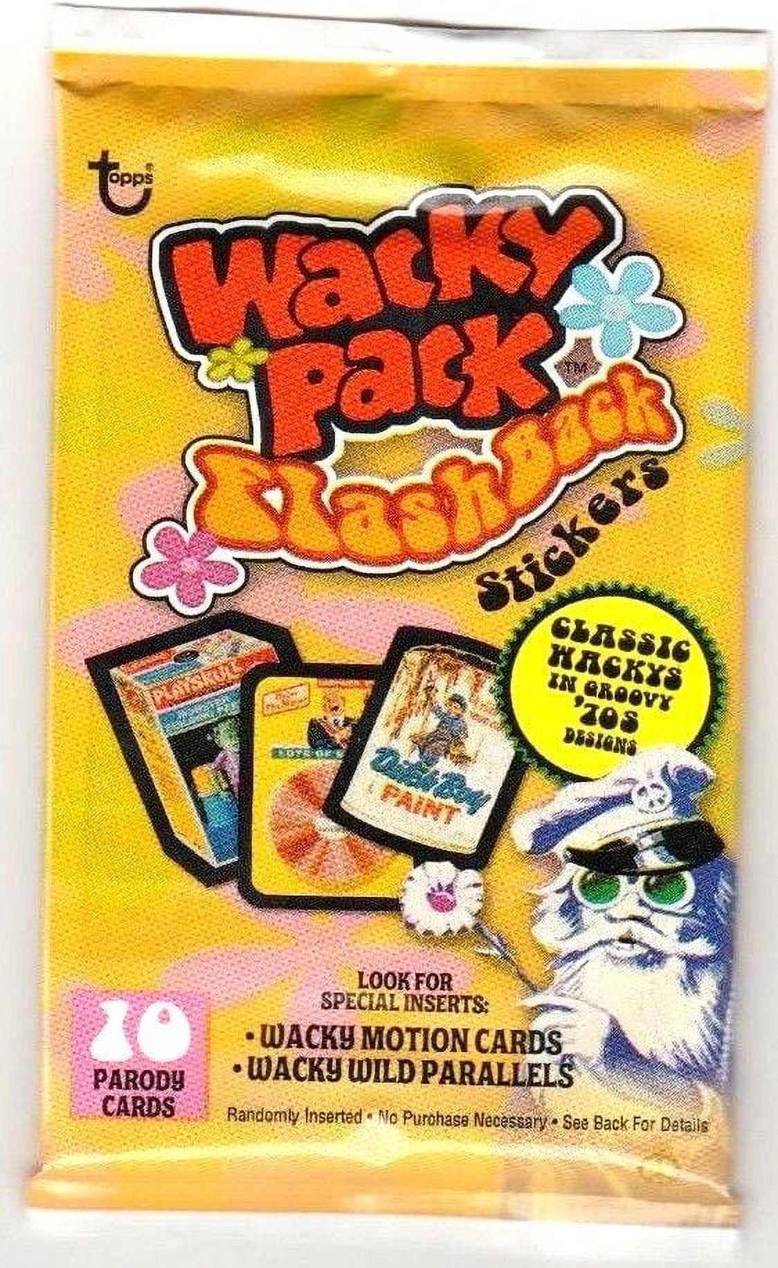 2008 Wacky Pack Flashback sticker Pack - Walmart.com