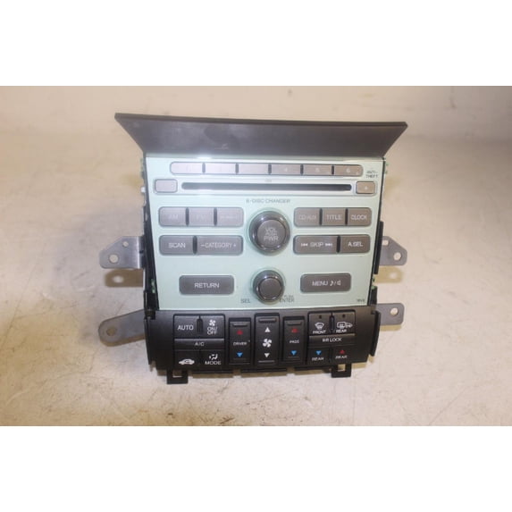 2009-2011 Honda Pilot Stereo Radio Xm 6 Disc Changer Cd Player 39100 ...